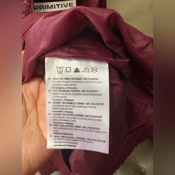 Primitive | Jackets & Coats | Primitive X Demon Slayer Tanjiro Maroon ...